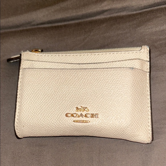 Coach | Bags | Coach Cream Color Leather Wallet | Poshmark